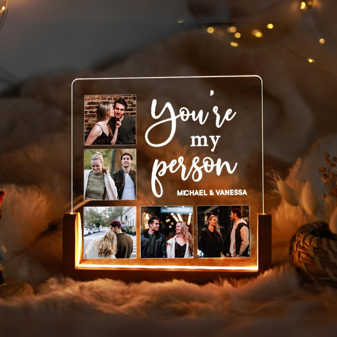 Personalized Couples Name and Photo Night Light – Brighty Gifts
